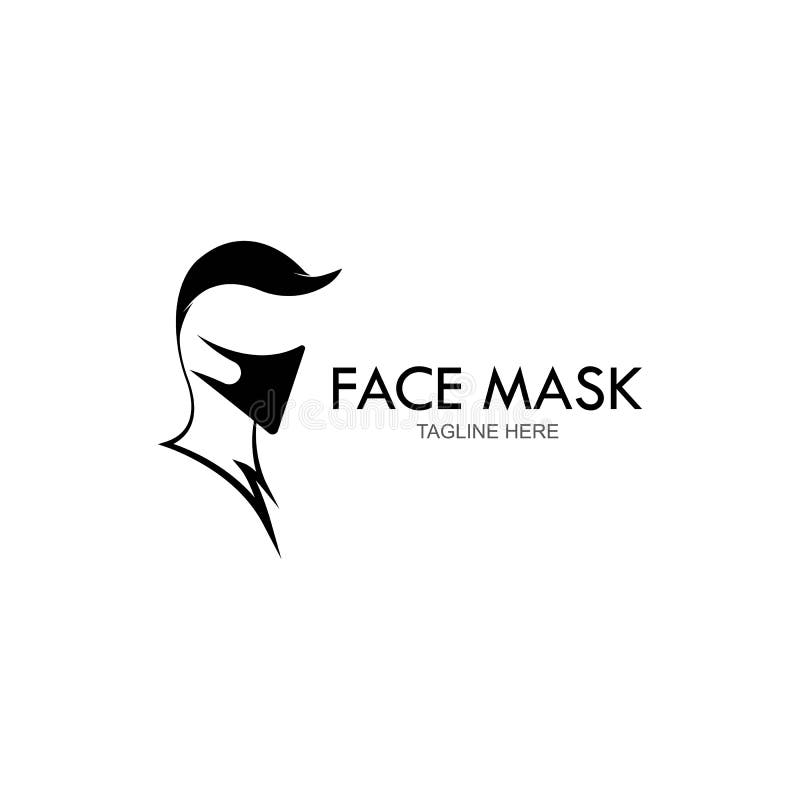 Face Mask Logo Design Vector Stock Vector - Illustration of healthy ...