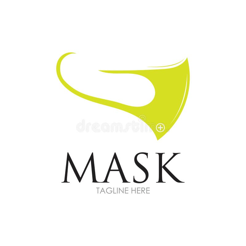 Face Mask Logo Design Vector Icon Illustrations Stock Vector ...