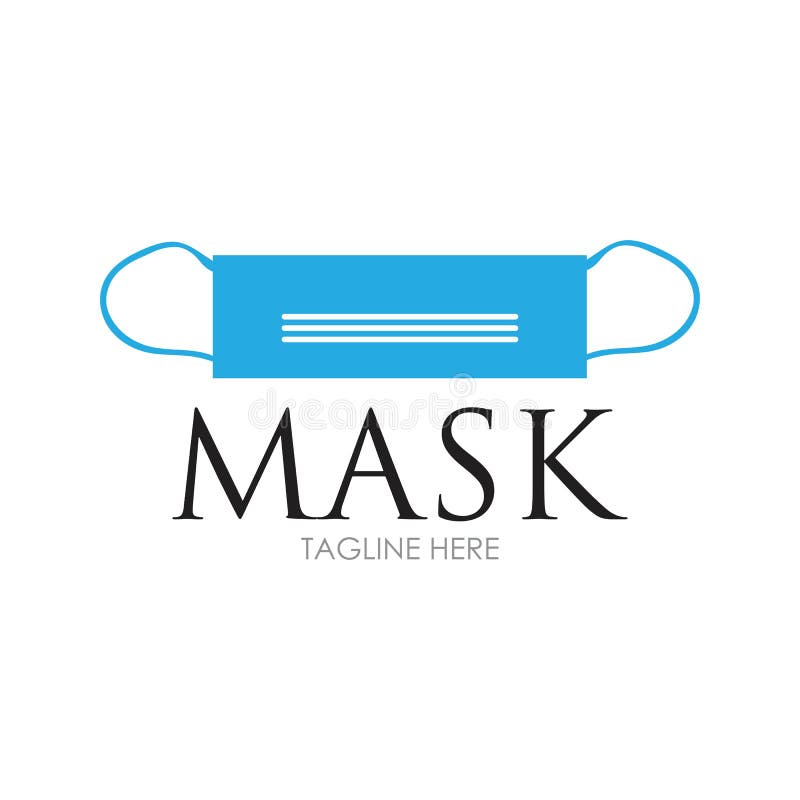 Face Mask Logo Design Vector Icon Illustrations Stock Vector ...