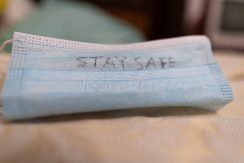 Face Mask with a Personal Handwritten Message `stay Safe` | Virus ...