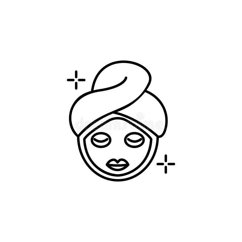 Face Mask Spa Icon. Element of Spa Thin Line Icon Stock Illustration ...