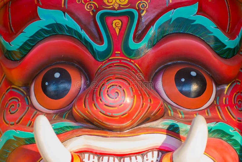 Face mask of Thai god stock photo. Image of face, buddhism - 61579410