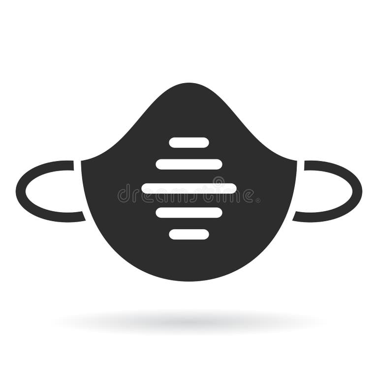 Face mask vector icon stock vector. Illustration of hospital - 177267061