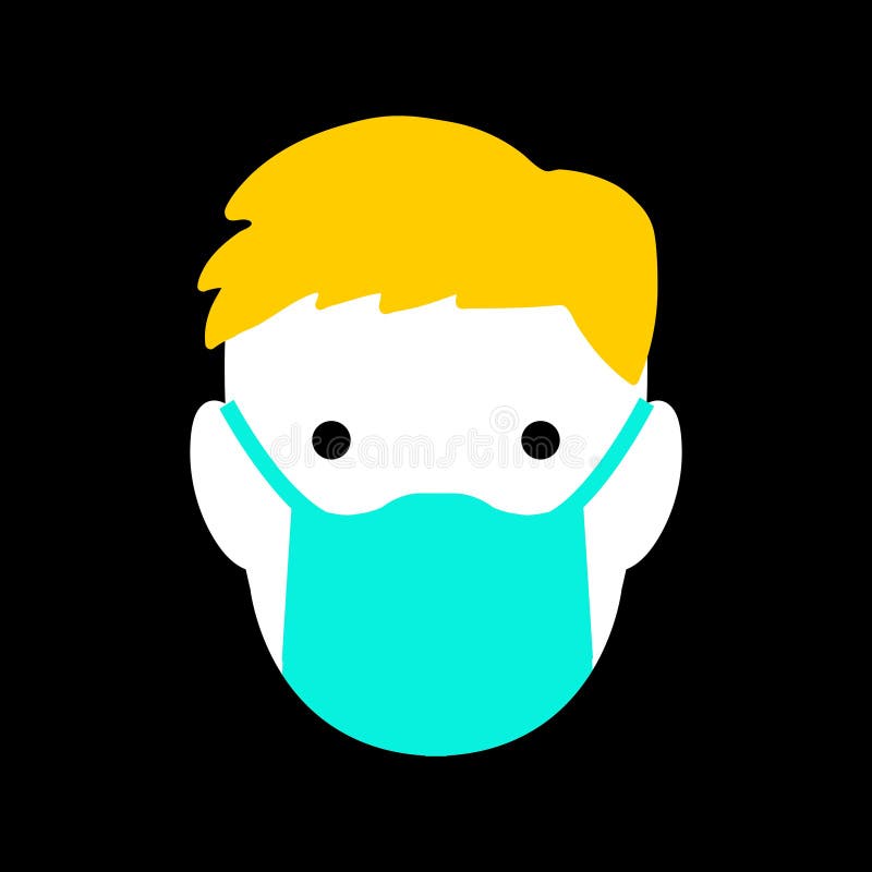 Face mask vector symbol stock vector. Illustration of face - 223600084