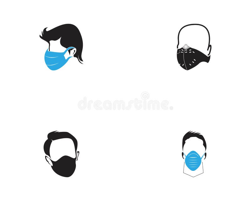Face Masks Human Image Vector Illustration Stock Illustration ...