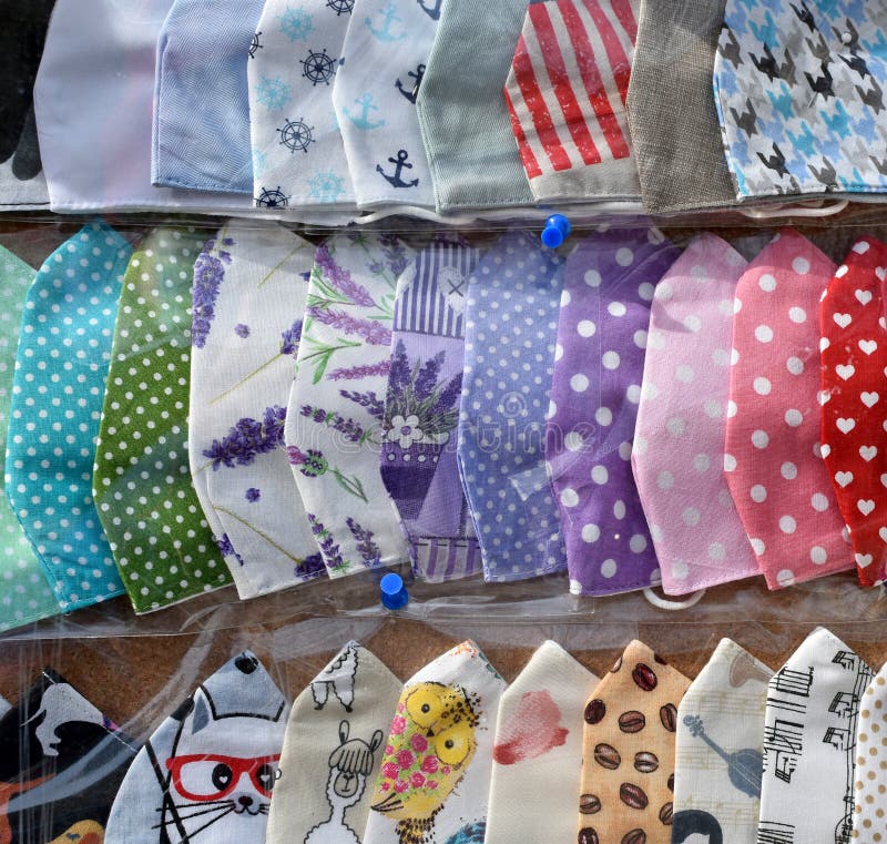 Face Masks Made from Textile Stock Image - Image of equipment ...