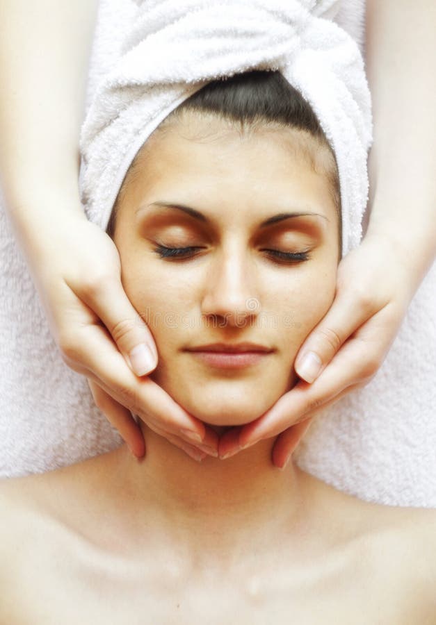 Facial Massage at Spa stock image. Image of latin, exfoliation - 35891557