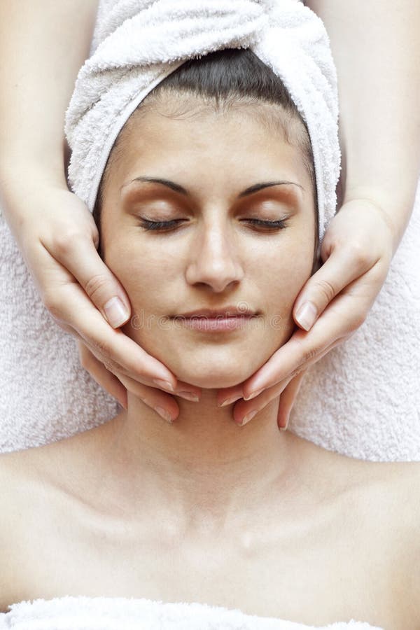 Face massage stock photo. Image of beautician, portrait - 19644870