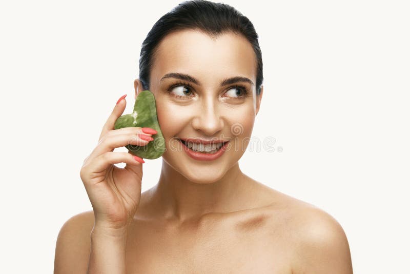 Portrait Of Caucasian Woman With Natural No Makeup Look And Smooth Skin