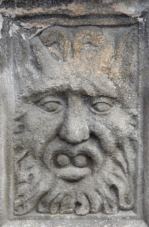 Face - Medieval Plastic Art Stock Image - Image of sculpt, symbol: 6761723