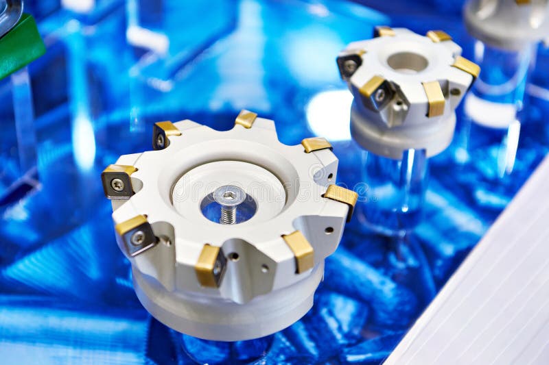 Face mills stock image. Image of drill, industrial, equipment - 221495661