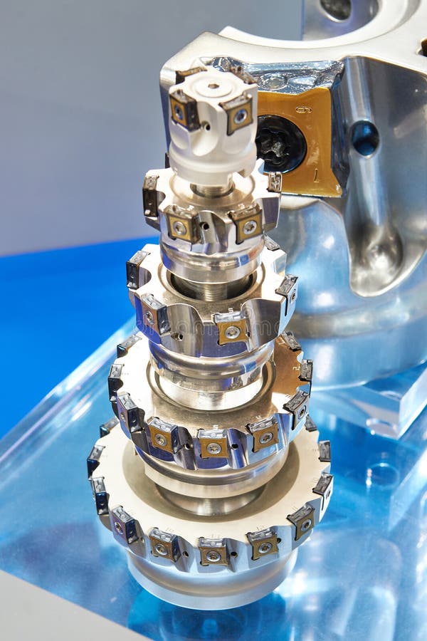 Face mills stock photo. Image of carbide, cutter, machine - 391608830