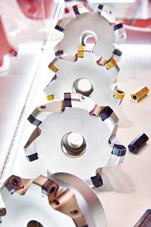 Face mills stock image. Image of feed, machining, modern - 221495679