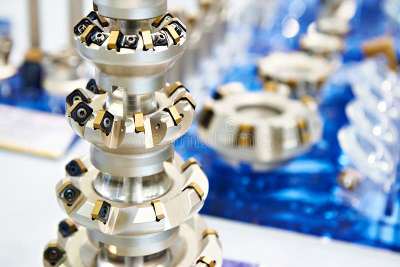 Face mills stock image. Image of feed, machining, modern - 221495679