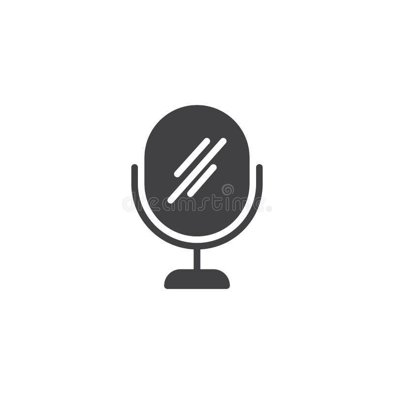 Face in mirror stock vector. Illustration of makeup, blonde - 85567271