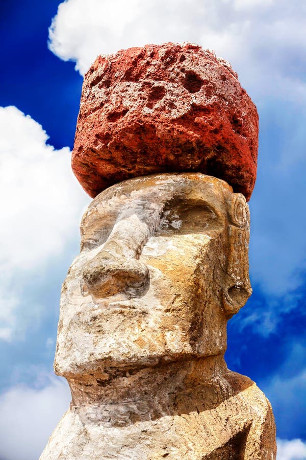 Single Moai At Easter Island Stock Image - Image of island, chile: 20935137