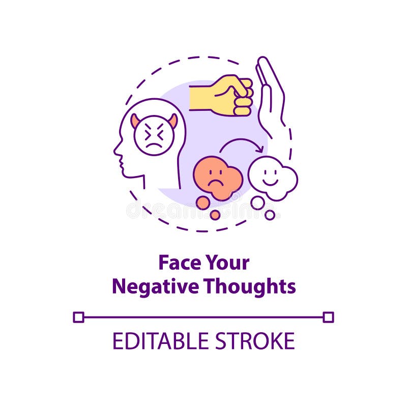 Negative Thoughts Icon Stock Illustrations – 465 Negative Thoughts Icon ...