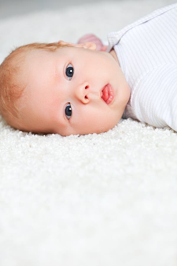 Face newborn baby stock photo. Image of infant, dream - 64676560