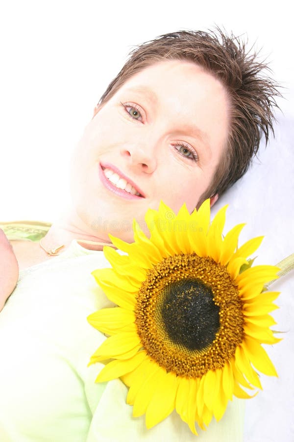 Face od a Sunflower stock image. Image of helpful, relax - 584289