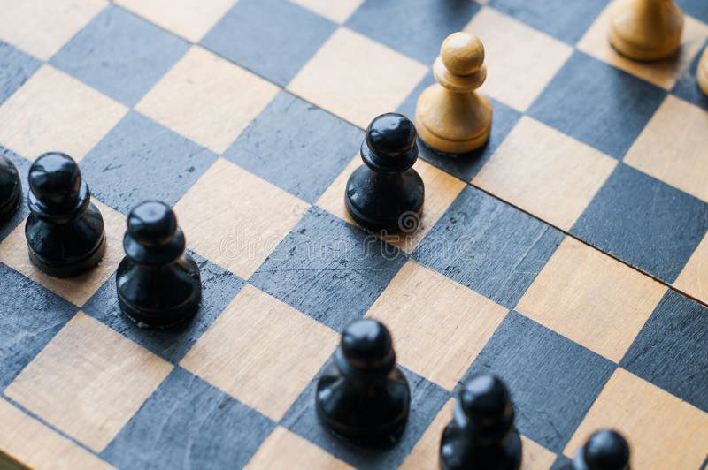 Face Off. Chessboard. a Game of Chess. Stock Photo - Image of games ...