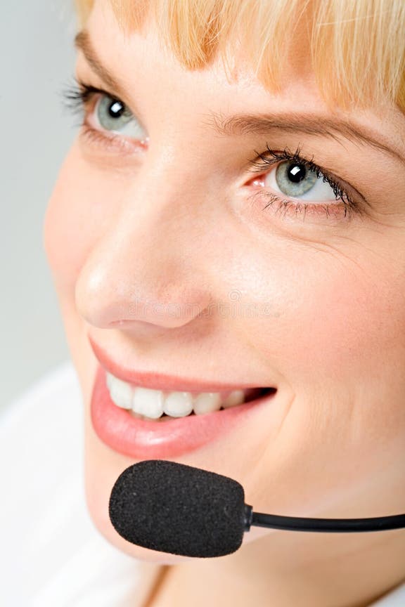 Face of operator stock image. Image of face, happy, helpdesk - 4206633