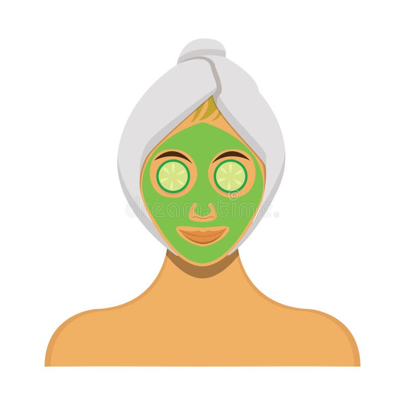 Women Face Pack Stock Illustrations – 2,014 Women Face Pack Stock ...