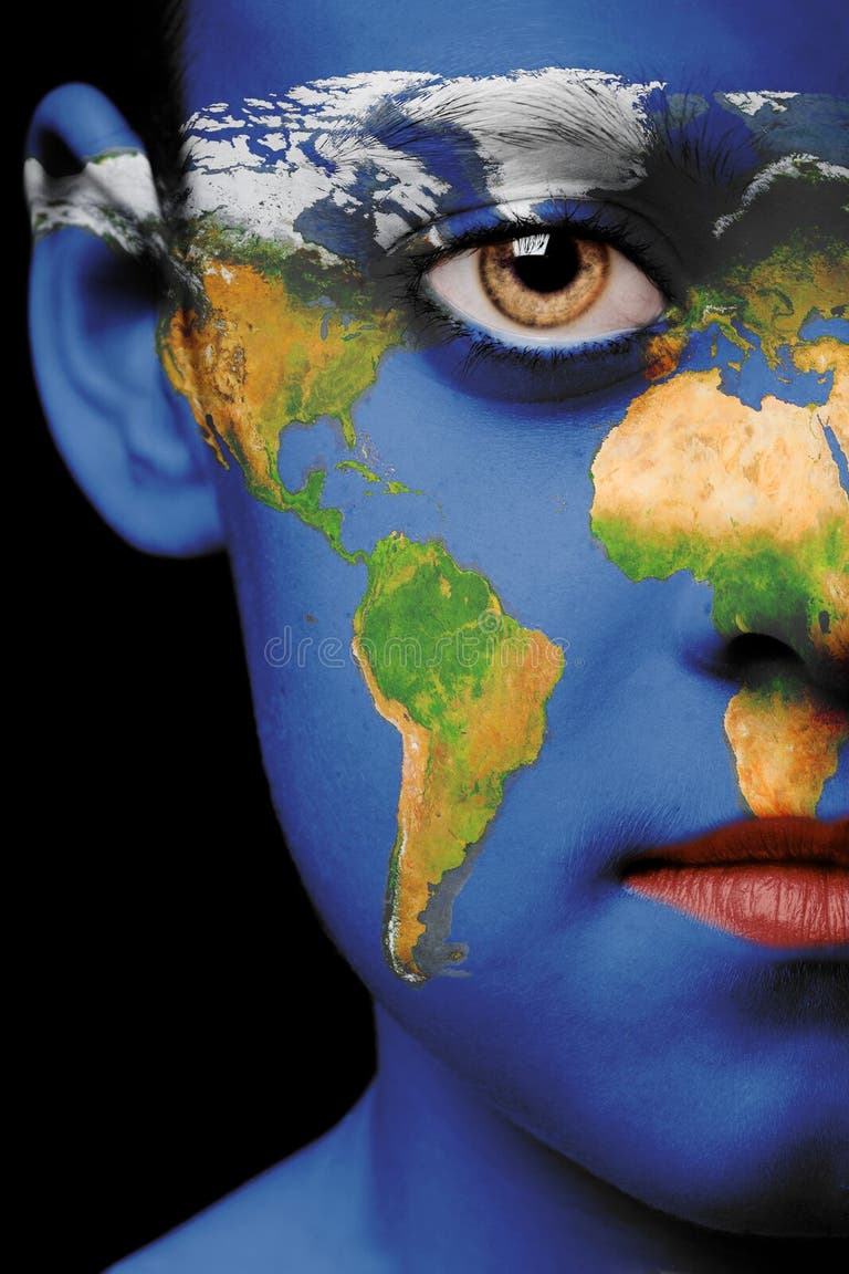 Face Paint World Map Stock Photos - Free & Royalty-Free Stock Photos ...