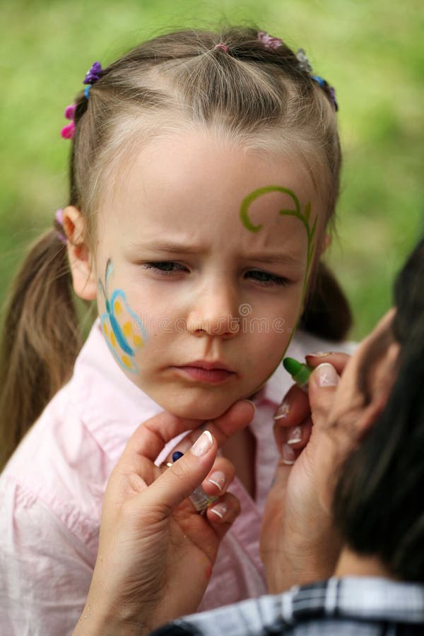 Face painting stock photo. Image of people, outdoors, view - 8031144