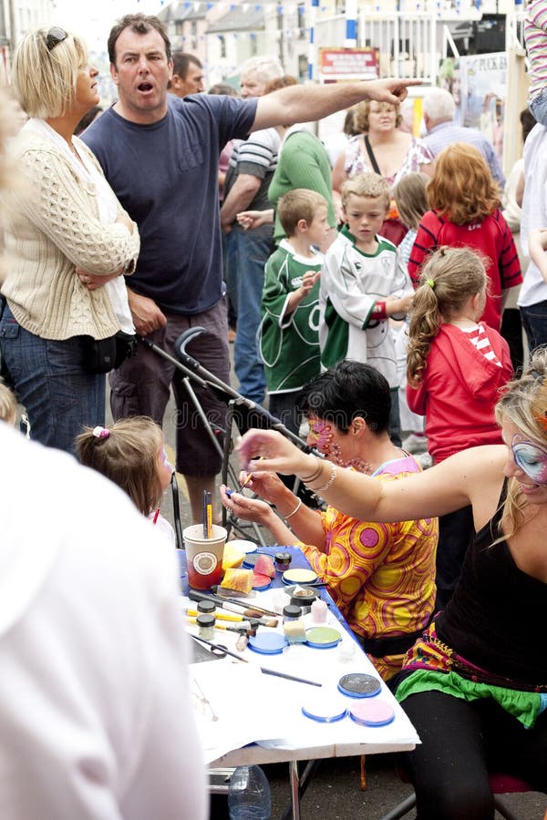 Face Painting at Puck Fair editorial stock image. Image of fair - 10501414