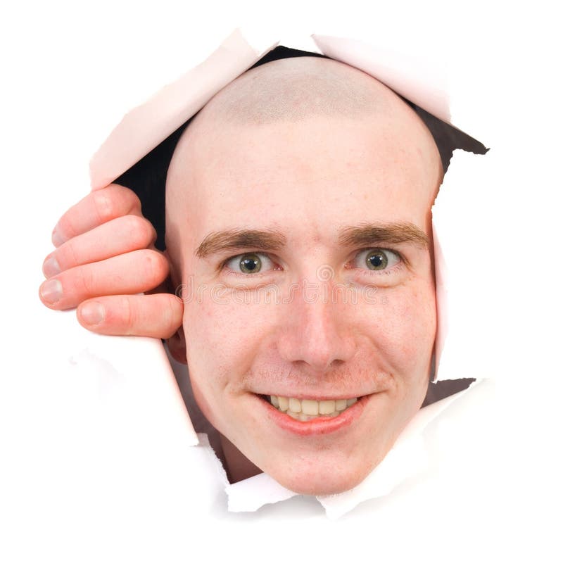 Face and paper stock photo. Image of funny, close, paper - 7110692