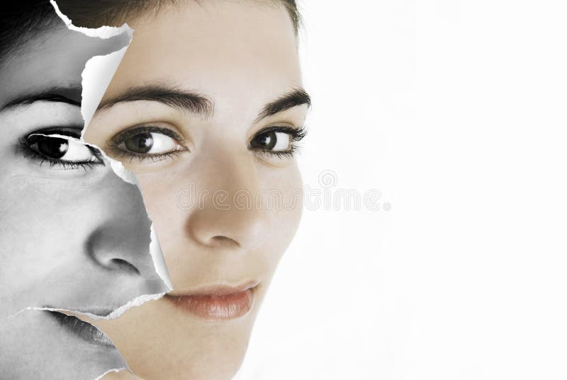 Face paper stock photo. Image of fashion, eyes, feminine - 913464