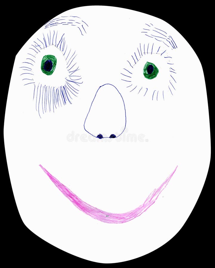 Face paper stock illustration. Illustration of sticky - 58943779