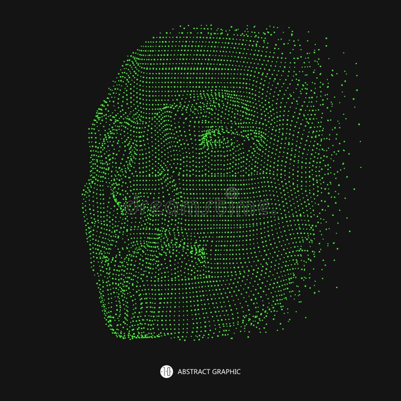 A Face Pattern Consisting of Dots. Stock Vector - Illustration of ... A Face Pattern Consisting of Dots. Stock Vector - Illustration of ...