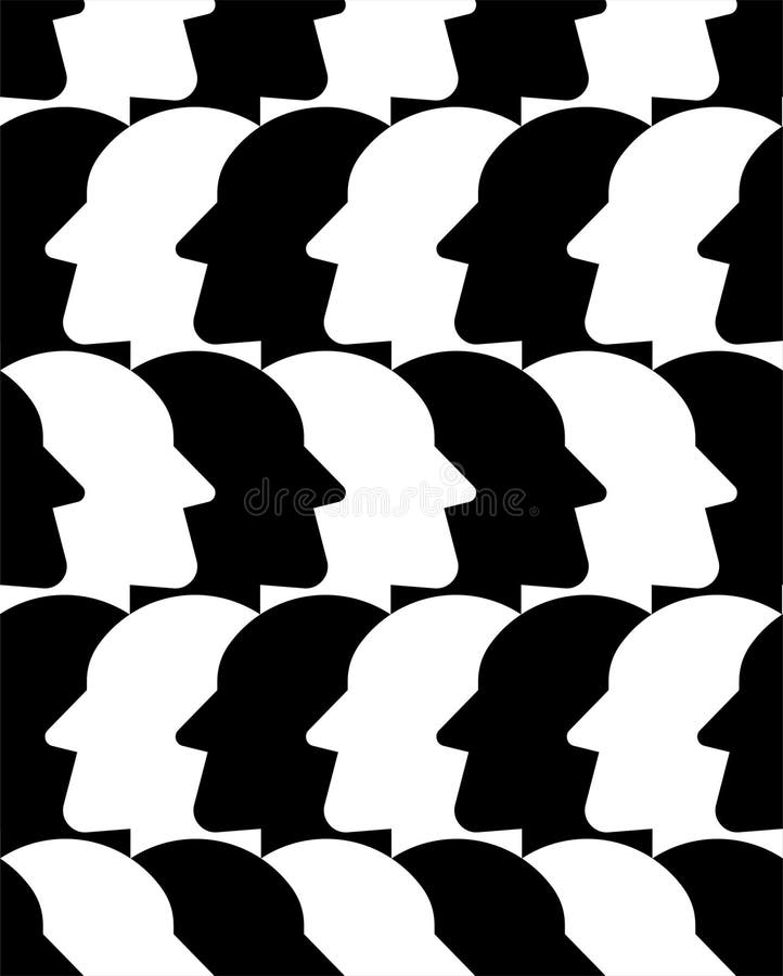 Face Pattern Seamless. Face Background Stock Vector - Illustration of ...