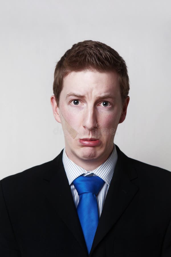 Face plaster stock image. Image of funny, plaster, adult - 24520805