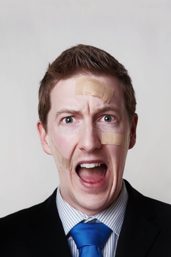 Face plaster stock image. Image of face, wound, accident - 23280181