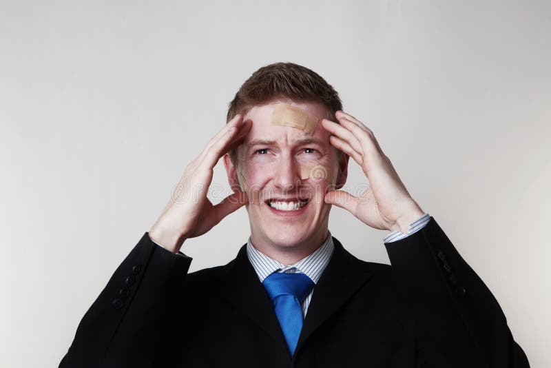 Face plaster stock image. Image of funny, plaster, adult - 24520805