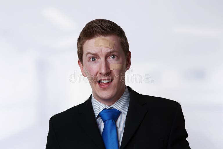 Face plaster stock image. Image of funny, plaster, adult - 24520805