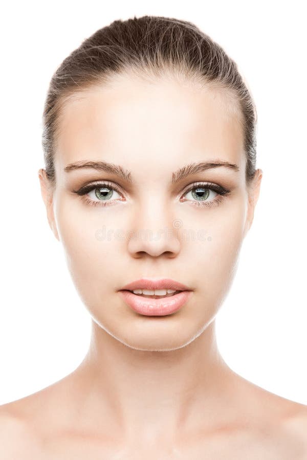 Face Portrait Of A Beautiful Female Model Stock Image - Image: 25858969