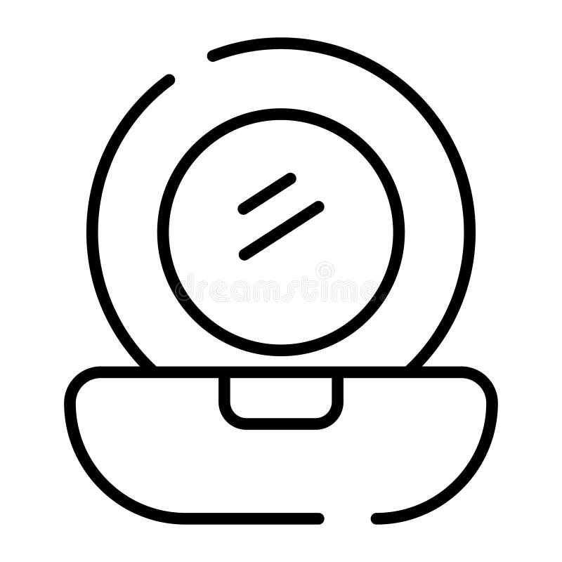 Face Powder, Beautiful Vector Design of Compact Powder Stock Vector ...