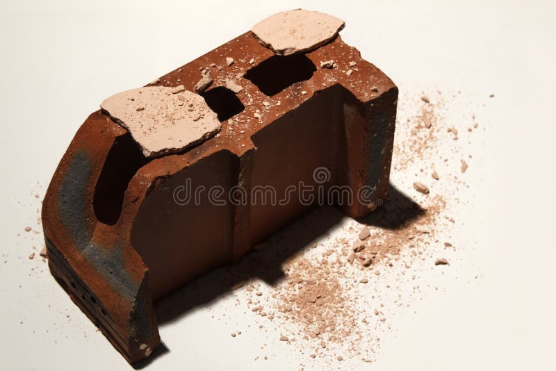 Face Powder. Broken Pieces of Cosmetic Powder. Cosmetic Smear Stock ...