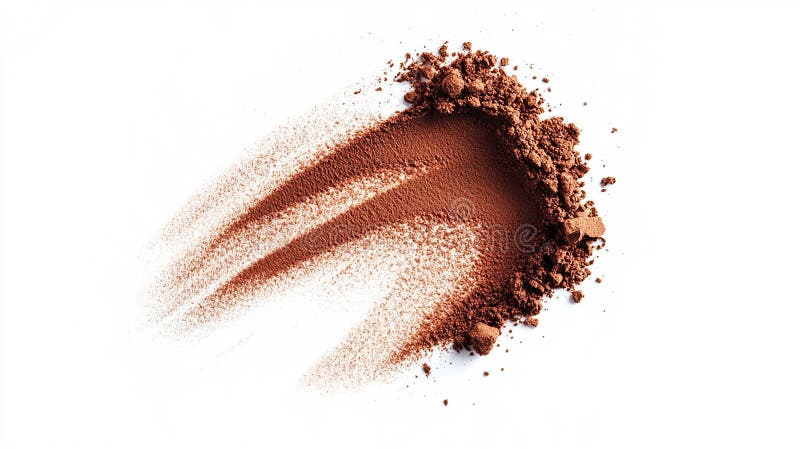 Face Powder Stroke Isolated on White Background Stock Illustration ...