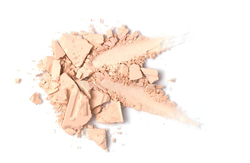 Face Powder Texture Isolated on White Background Stock Photo - Image of ...