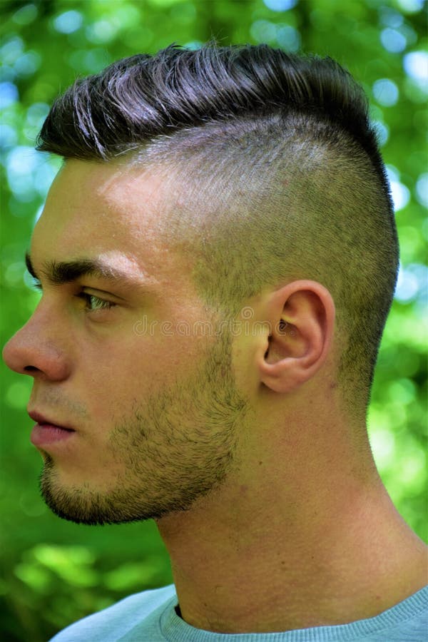 Face Profile of a Serious Model Stock Image - Image of nature, serious ...