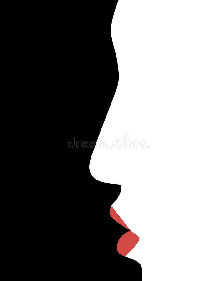 Face in profile vector stock vector. Illustration of model - 33773194