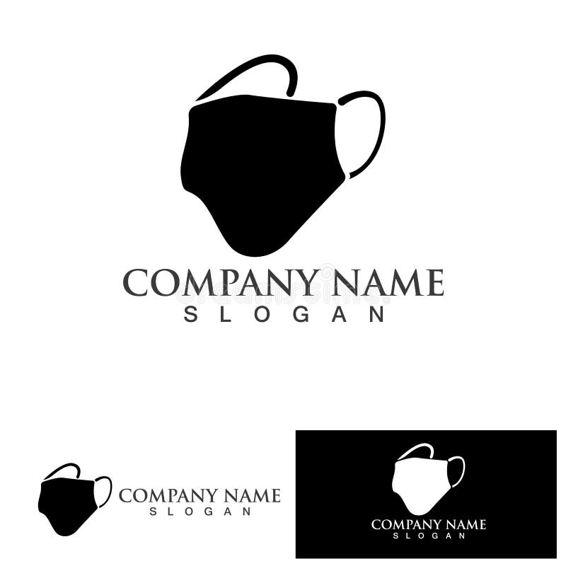 Face Protection Mask Vector Logo. Medical Mask Logo Vector Icon ...