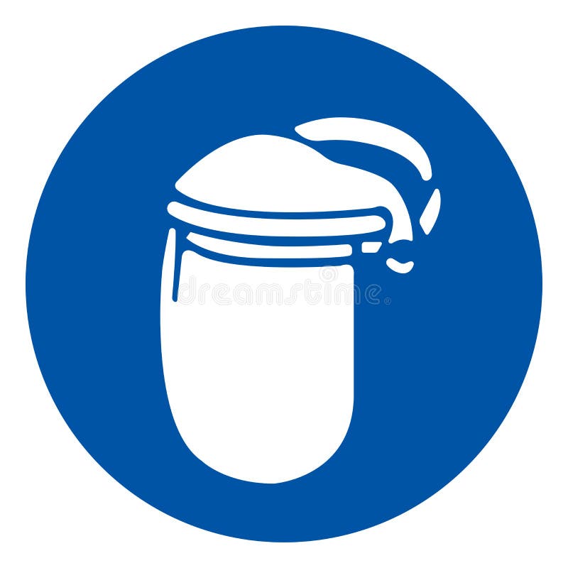 Face Protection Symbol Sign, Vector Illustration, Isolate on White ...