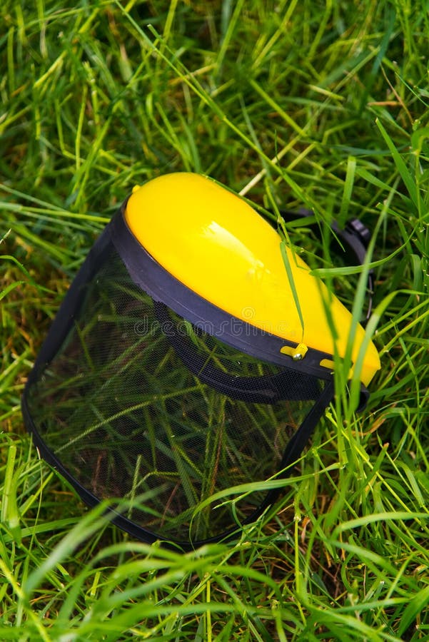 Face protection. stock image. Image of meadow, protection - 96350477