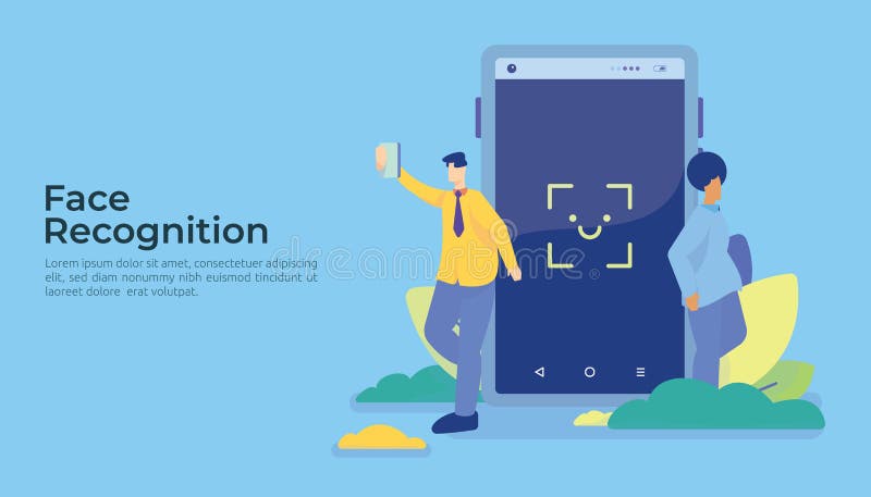 Face Recognition Data Security Design Concept. Cyber Security ...
