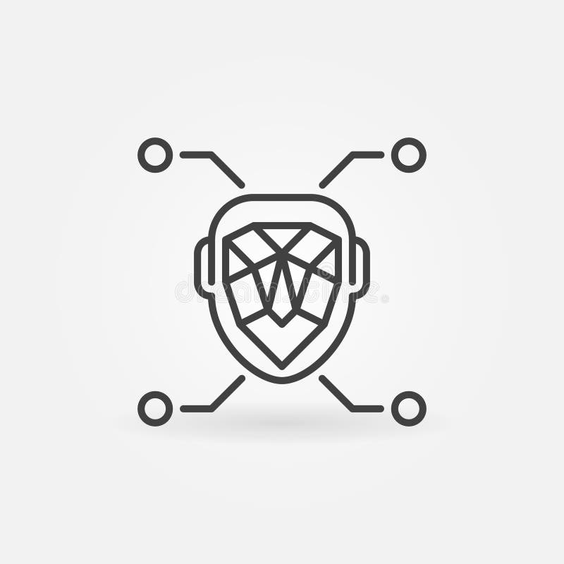 Face Detection and Deepfake Blue Modern Vector Icons Stock Vector ...